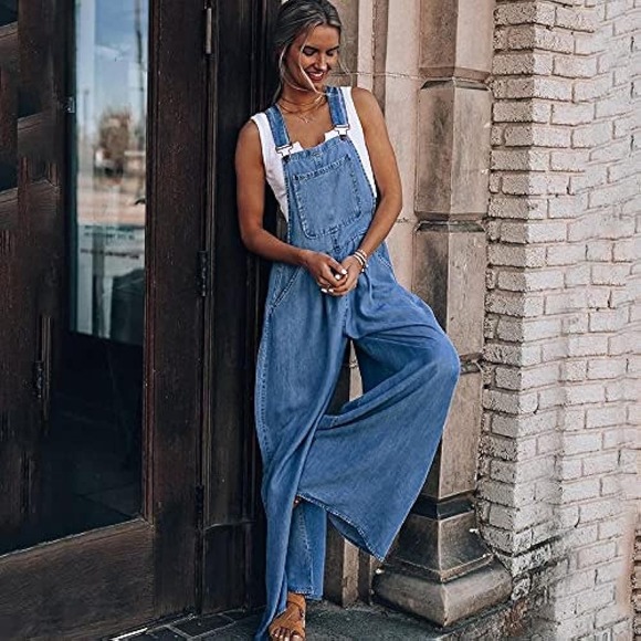 Red Dress Boutique | Pants & Jumpsuits | Boutique Wide Leg Flowy Denim ...